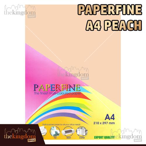 Jual Paperfine Kertas HVS Warna A4 Peach / Isi 500 Lembar 150 - Jakarta ...
