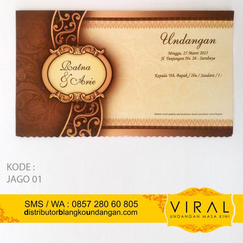 Jual Blangko Undangan Jago 01 Harga Murah - Kota Semarang - Undangan ...