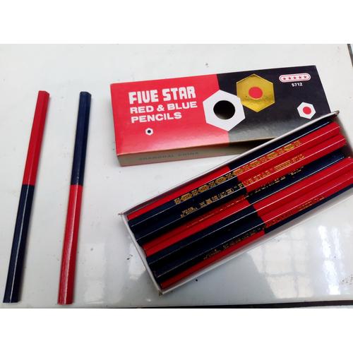 Jual Pensil jahit MERAH dan BIRU bisa untuk pola baju / kerajinan ...