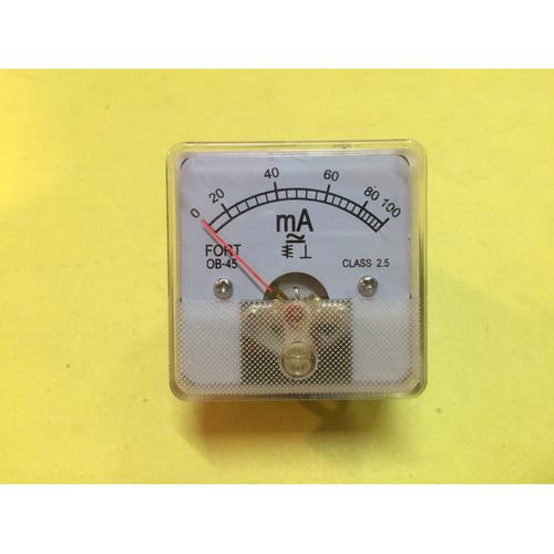 Jual Mili Ampere Meter Analog 0-100mA OB-45 - 0-300mA AC/DC - Jakarta ...