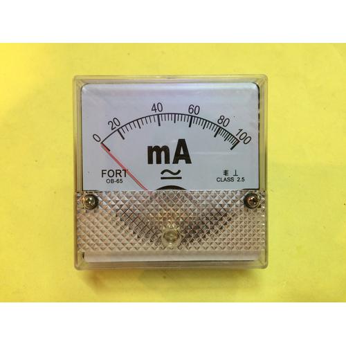 Jual Ampere Mili Meter Analog 0-100mA OB-65 - 0-100mA AC/DC - Jakarta ...