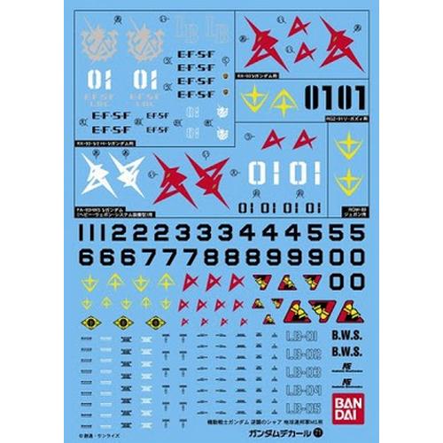 Jual Gundam Decal GD71 1/144 EFSF Char's Counterattack Ver. Decal ...
