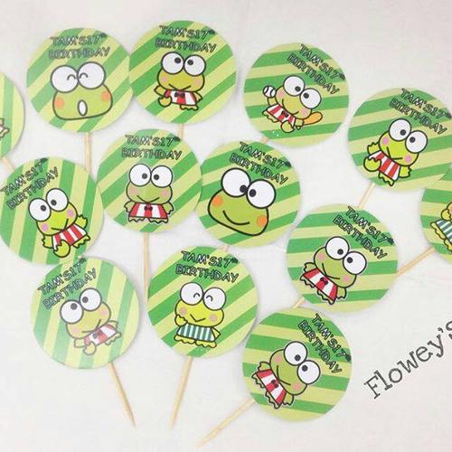 Jual Cake Topper Design Custom Karakter Keroppi - Kab. Malang - Flowey ...
