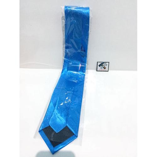 Jual DASI BIRU MUDA BABY BLUE LEBAR BERKUALITAS GLOSSY TIE GOOD QUALITY ...