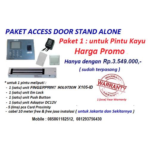 Jual PAKET ACCESS DOOR FINGERPRINT MERK SOLUTION X105-ID - Jakarta ...