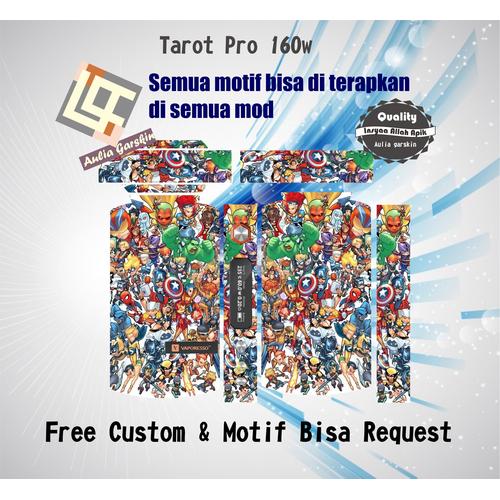 Jual Garskin Vapor Tarot pro 160w motif marvel doodle, motif bisa ...