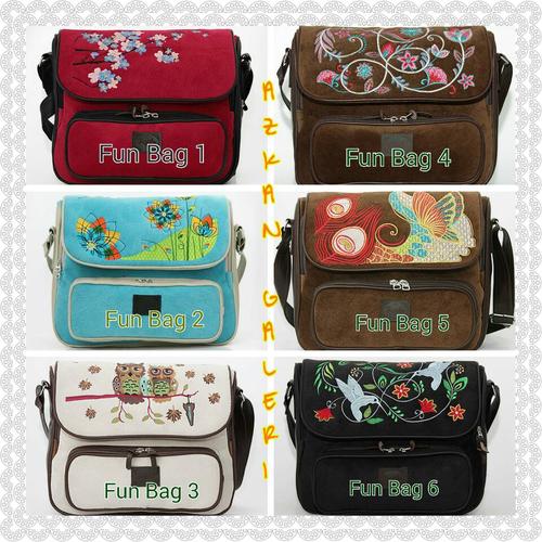 Jual Trojika Fun Bag Tas Selempang Wanita Sling Bag Etnik - Fun Bag 1 ...