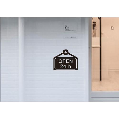 Jual Stiker Open 24 Hours Jam Operasional Toko Warnet Cafe Signage ...