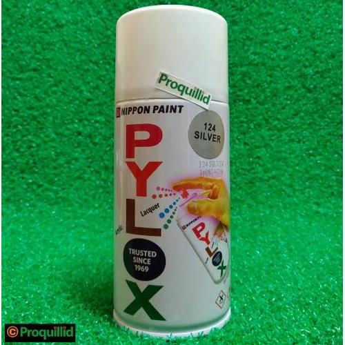 Jual Cat Semprot PYLOX / PILOX 124 Silver / Perak 300 CC - NIPPON PAINT ...