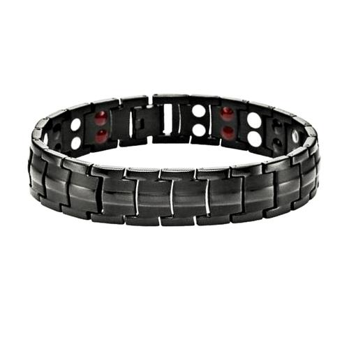 Jual Ion Magnetic Stainless Steel Bracelet Gelang Pria Kesehatan Hitam ...