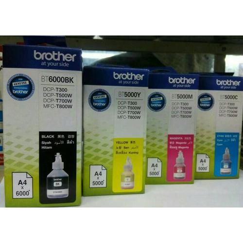 Jual 1 Set/4 warna Tinta Brother T300, T500, T700 Original - Kota ...