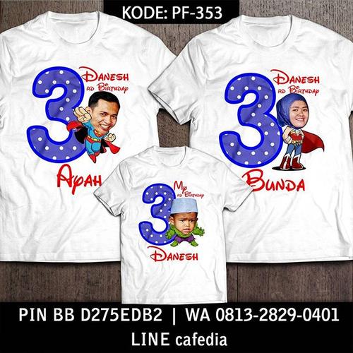Jual Jual Baju Couple Keluarga / Kaos Ultah Anak Desain Kaos Foto ...