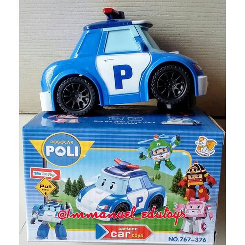 Jual mainan anak mobil BO Robocar poli biru toy toys - Kota Surabaya ...