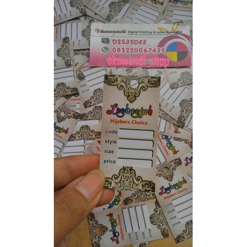 Jual HANG TAG (Label Baju,Tas,Sepatu,dll) - Kab. Bandung - okawendi ...