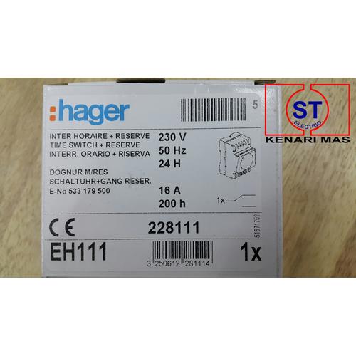 Jual Time Switch / Timer / HAGER EH111 Analog EH 111 24 Jam - Jakarta ...