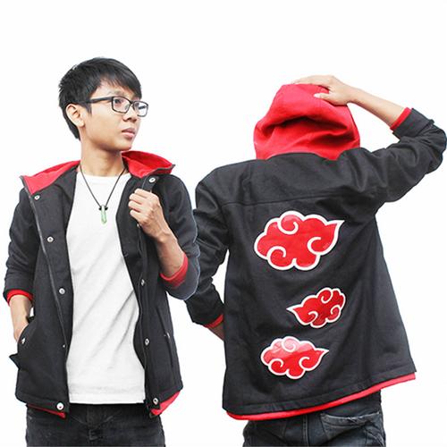 Jual Naruto Jacket Jaket Hoodie Clan Akatsuki Utsukushi Style Anime ...