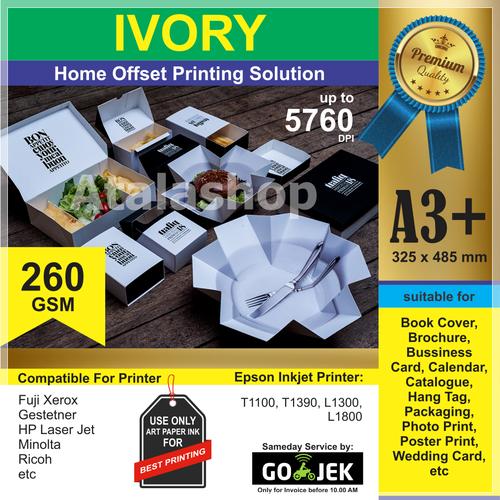 Jual IV260 Kertas KARTON IVORY 260 GSM A3+ (325 x 485 mm) - Kota Bekasi ...