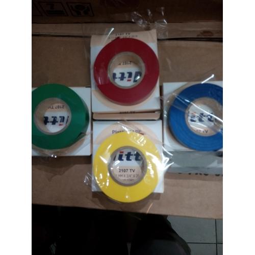 Jual Isolasi / Solasi/ solatip Listrik Nitto 2107 merah kuning hijau ...
