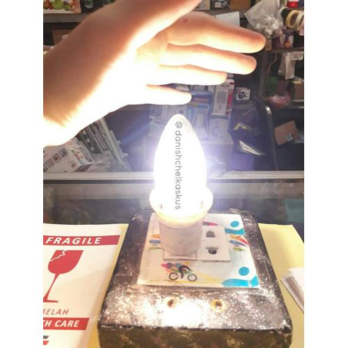 Jual [2W] LAMPU HIAS VARIASI LED CANDLE LILIN 2 WATT 300 LUMEN FITTING ...