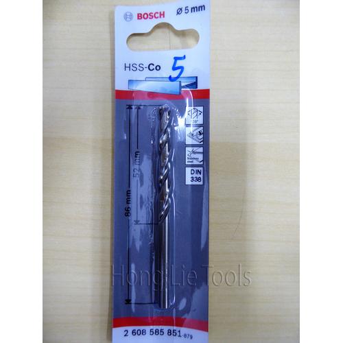 Jual Bosch HSS Cobalt Mata Bor Stainless 5 mm - Kota Bandung - Hong Lie ...