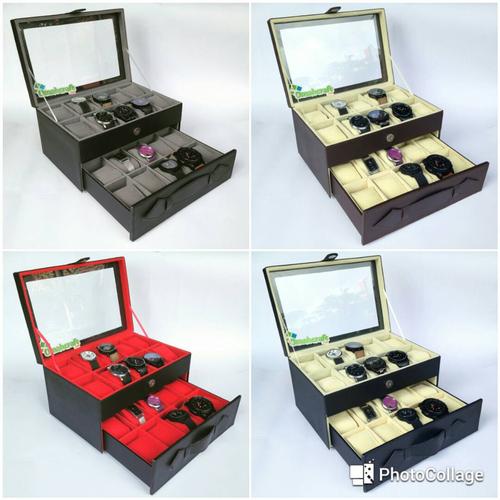 Jual Kotak Jam Tangan isi 20 JUMBO / Box Tempat Jam Tangan / Watch Box ...