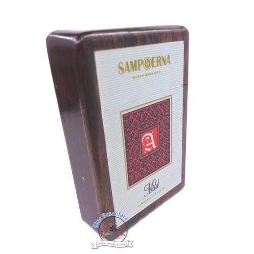Jual Kotak Rokok Kayu "A Mild Sampoerna" / Cigaret Storage / Wadah ...