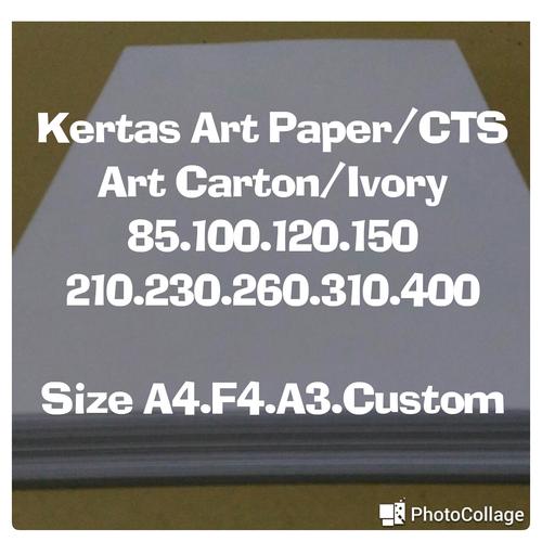 Jual Kertas Art Carton / Ivory 400gsm (79x109) - Kota Salatiga - Sarana ...