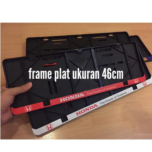 Jual tempat plat nomor Mobil honda - ukuran 46cm plat baru - Putih ...