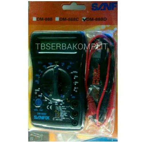 Jual Sanfix DM-888D Digital Multimeter with Buzzer Avometer DM888D DM ...