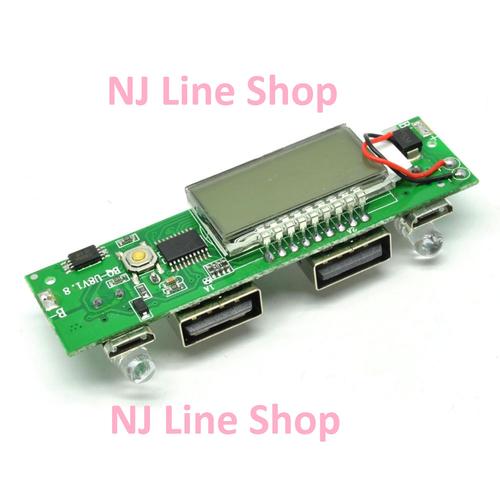 Jual Modul Powerbank LCD Display / modul Power bank DIY LCD Dislplay 8 ...