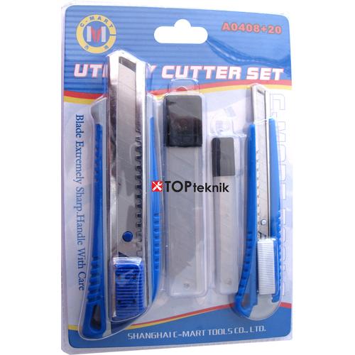 Jual Pisau Cutter set Besar + Kecil beserta isi Besar dan kecil - Kota ...