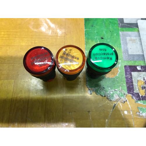 Jual PILOT LAMP 22MM 22 MM RED MERAH GREEN HIJAU YELLOW KUNING 12V AC ...
