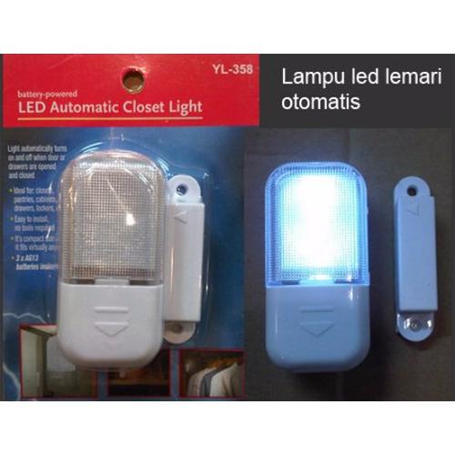 Jual Alarm Lampu Sensor laci Lemari pintu Led Otomatis nyala tanpa ...