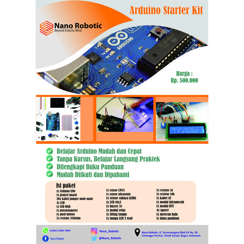 Jual Arduino Starter kit murah dan lengkap - Kota Bogor - Nano Robotic ...
