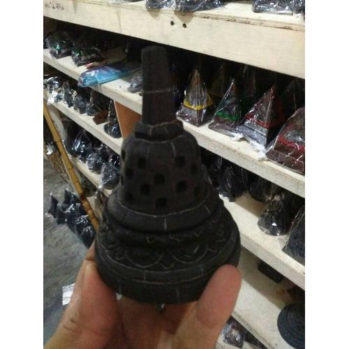 Jual Miniatur Stupa Candi Borobudur Ukuran Mini-Batu Candi Hitam Asli ...