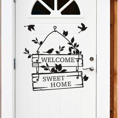 Promo Wall Stiker Hiasan Dinding Pintu Jendela Welcome Decal Sticker ...