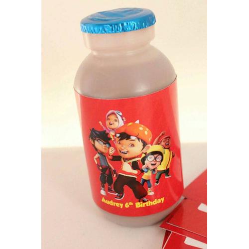 Jual label susu botol boboiboy / label susu boboiboy /label susu ...