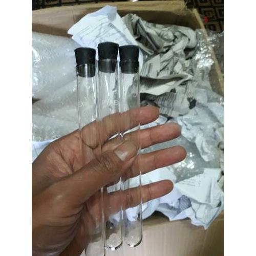 Jual tabung reaksi / testtube 16x150mm pyrex plus tutup karet - Kab ...