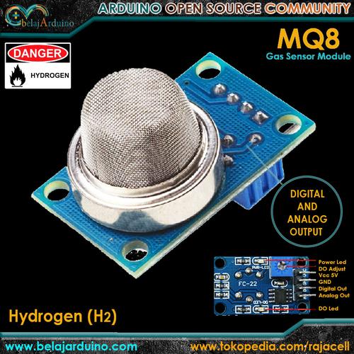 Jual Sensor MQ-8 MQ8 Hydrogen Gas Hidrogen H2 Sensor Module Arduino ...