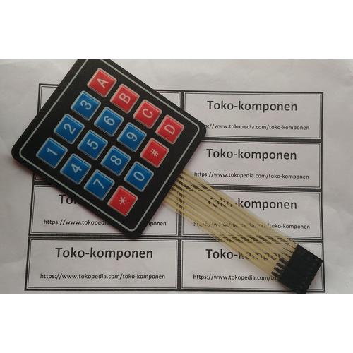 Jual Module Keypad Membrane Matrix keyboard array 4X4 for Arduino ...