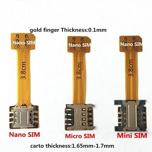 Jual Dual Sim Hybird Extension Converter Nano Micro SD Card Slot ...