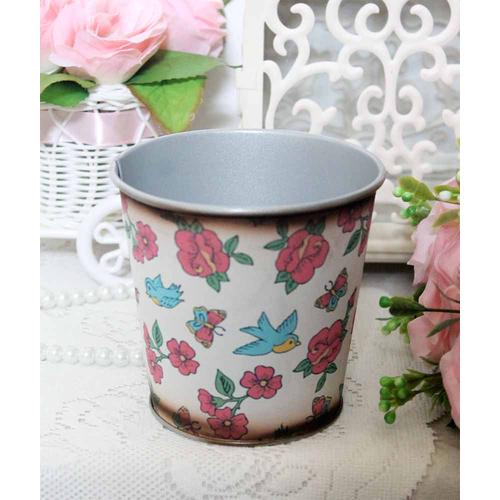 Jual pot bunga flower flowers kaleng tin can tincan bergambar vintage 1 ...
