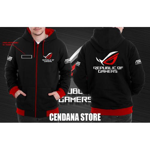 Jual JAKET ZIPPER SWEATER GAMING ROG STRIX BY ASUS - Kab. Blitar - Jack ...