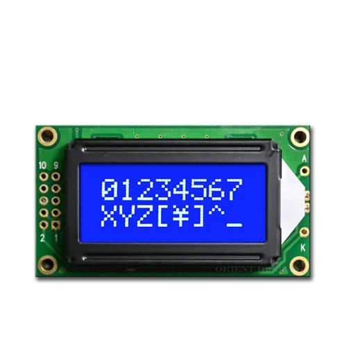 Jual character LCD 8X2 2x8 0802 BLUE COLOR warna biru backlight karakter - Kota Madiun - M ...