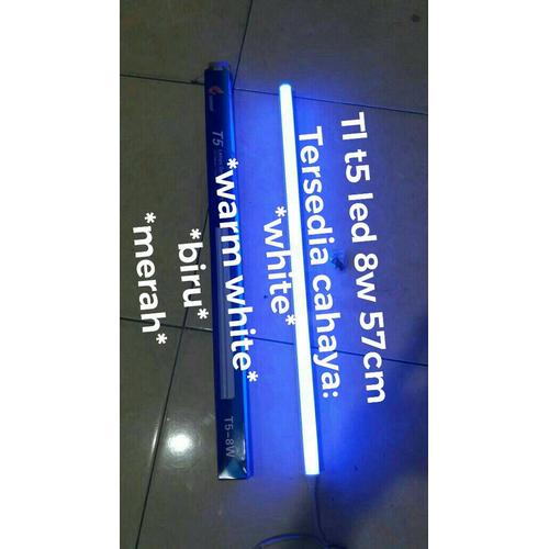 Jual lampu tl t5 led 8w white,biru,merah,hijau,dan warm white lampu ...