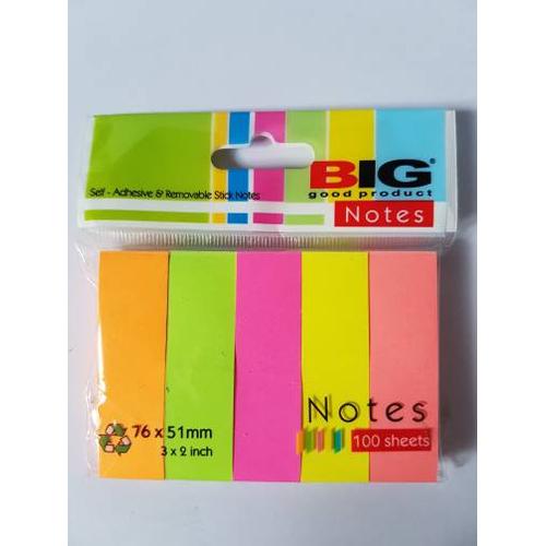 Jual Stick Note / Post It BIG ukuran 76 x 51 mm 5 wrn - Kota Semarang ...