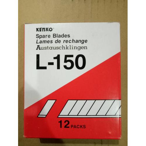 Jual MATA PISAU CUTTER KENKO BESAR L 150 1 kotak isi 12 pc - Jakarta ...