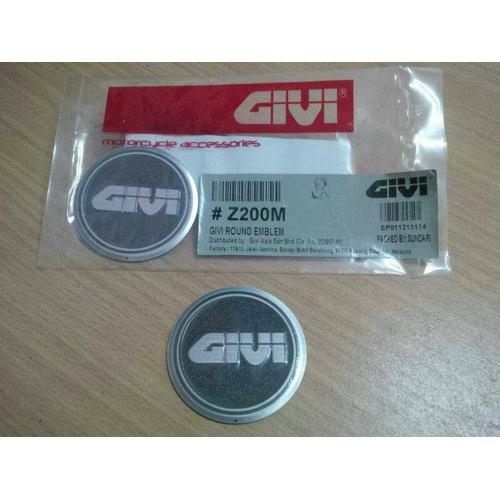 Jual GIVI ROUND EMBLEM Z200M STICKER LOGO CHROME ORIGINAL box motor ...