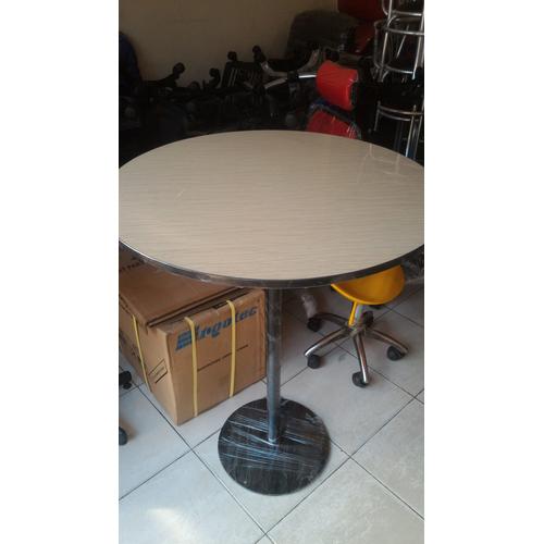 Jual meja bar kayu 80cm kaki meja besi 100 plat bundar dan kotak cafe ...