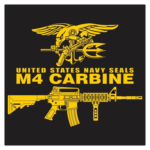 Jual US Navy Seals M4 Carbine 3 Cutting Sticker - Kota Bandung ...